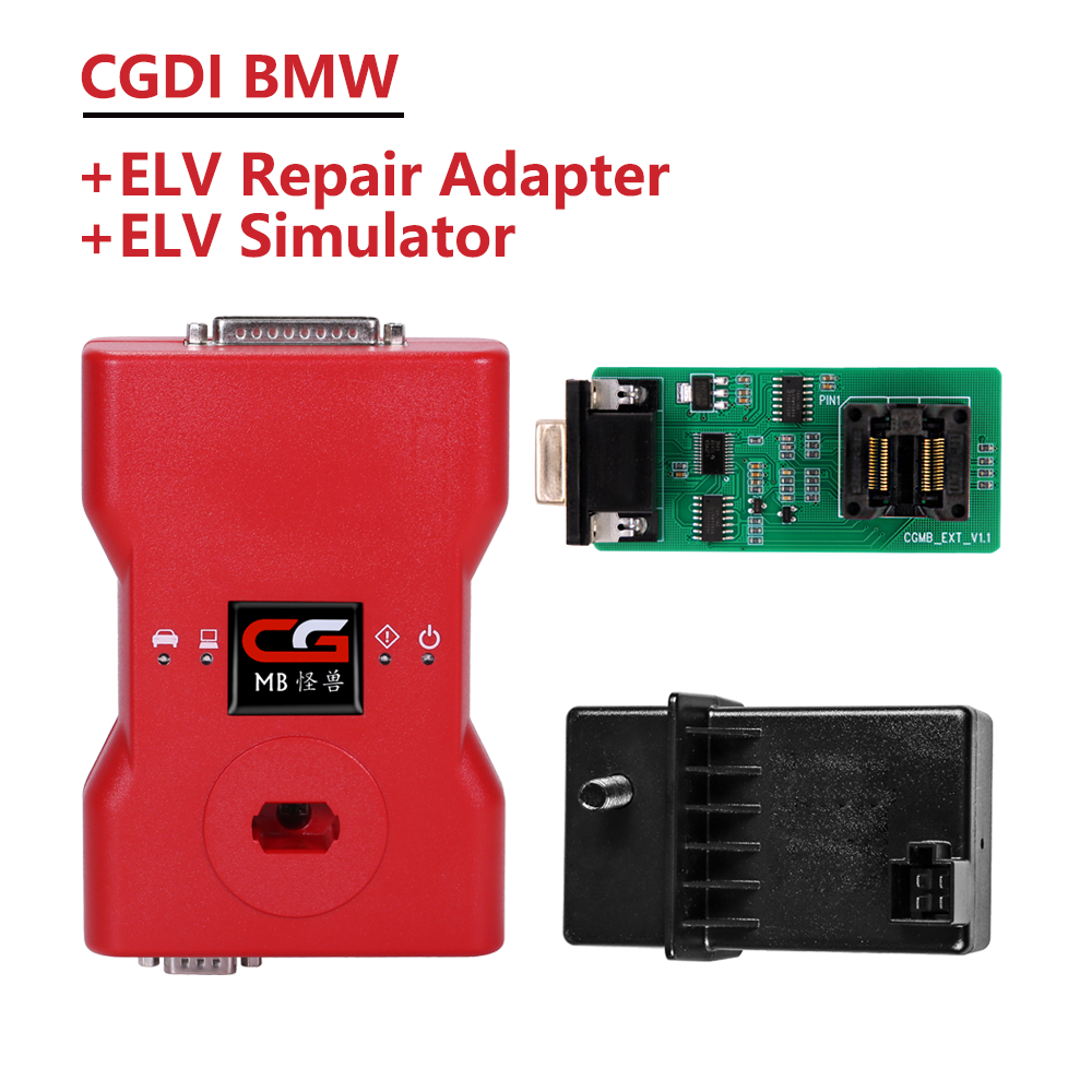 CGDI MB car key programmer + ELV repair adapter + ELV simulator